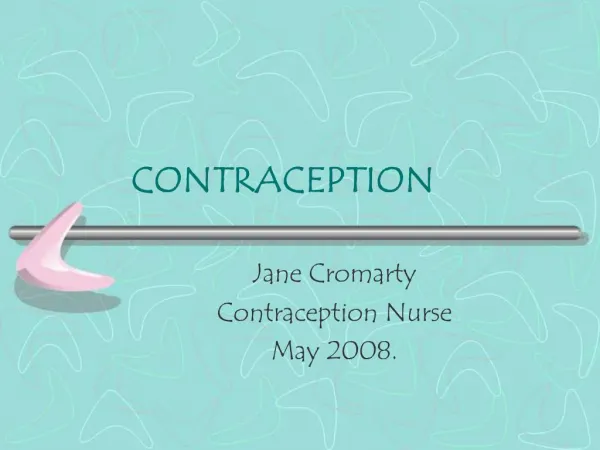 Ppt Contraception The Role Of The Midwife Powerpoint Presentation