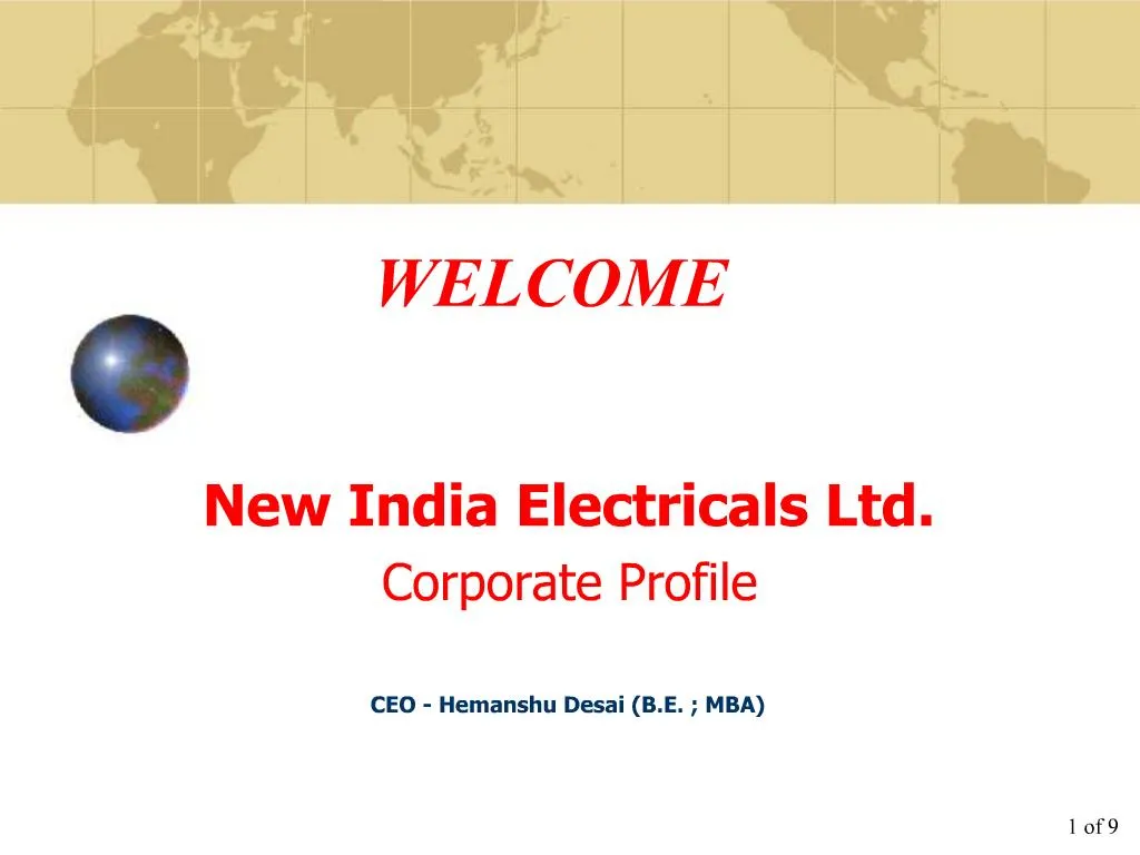 PPT - WELCOME PowerPoint Presentation, free download - ID:1002446