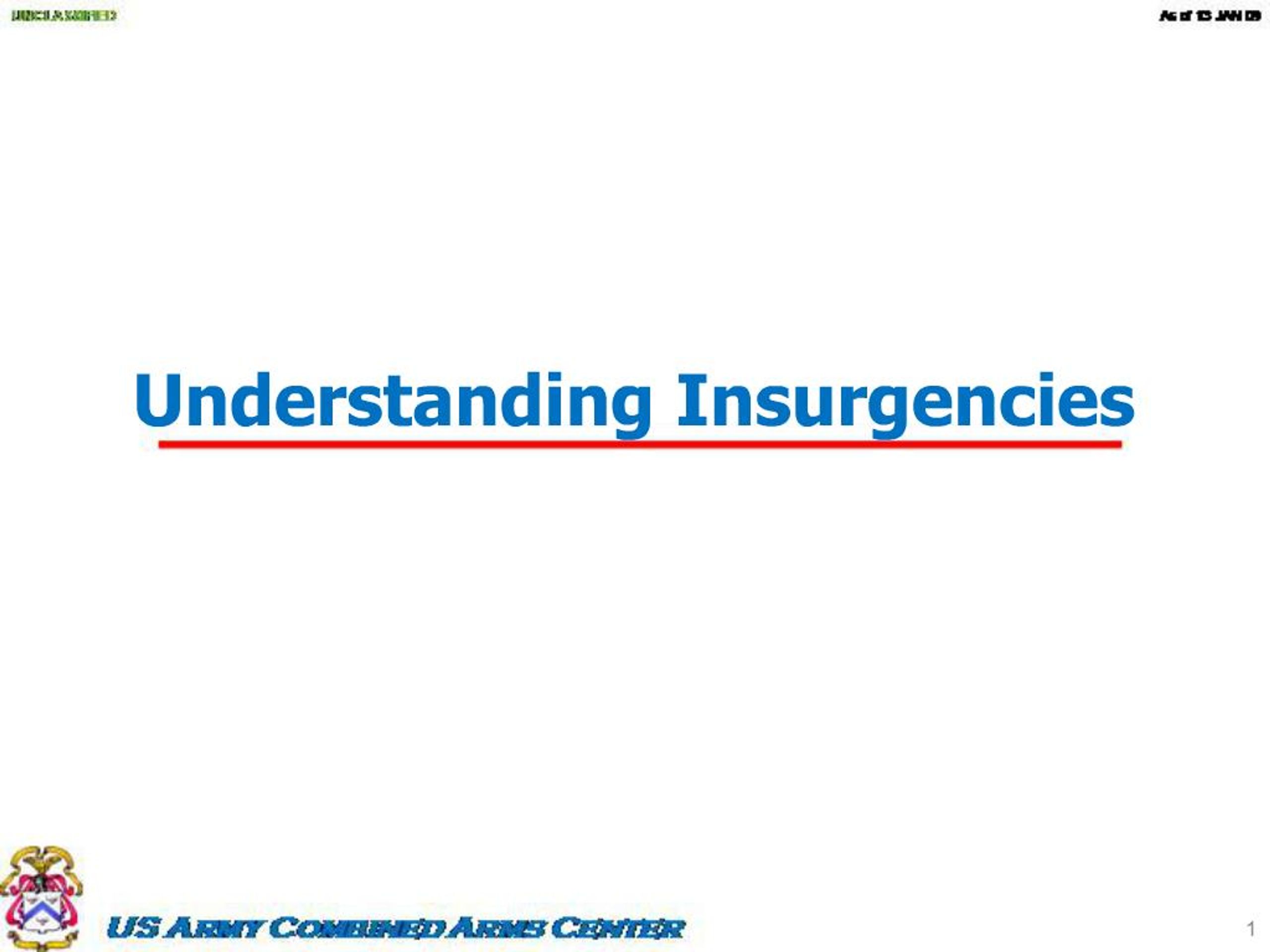 PPT - Understanding Insurgencies PowerPoint Presentation, free download ...
