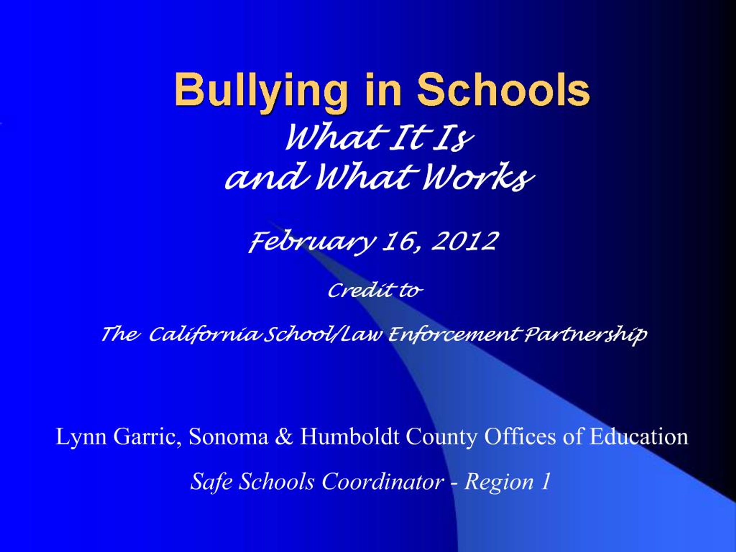 PPT - Bullying in Schools PowerPoint Presentation, free download - ID ...