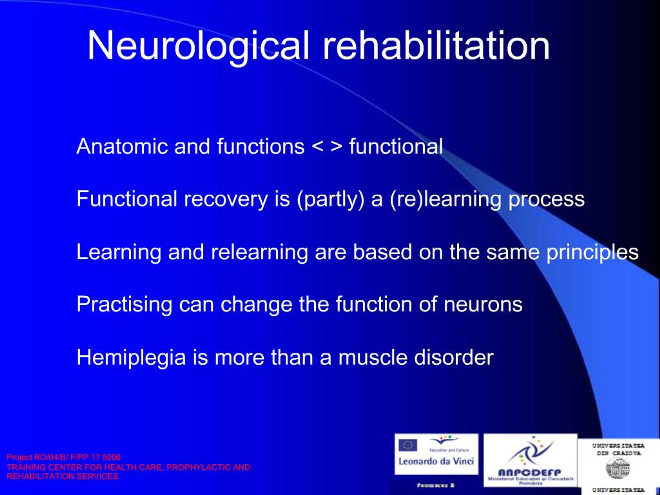 PPT - Neurological rehabilitation PowerPoint Presentation, free ...