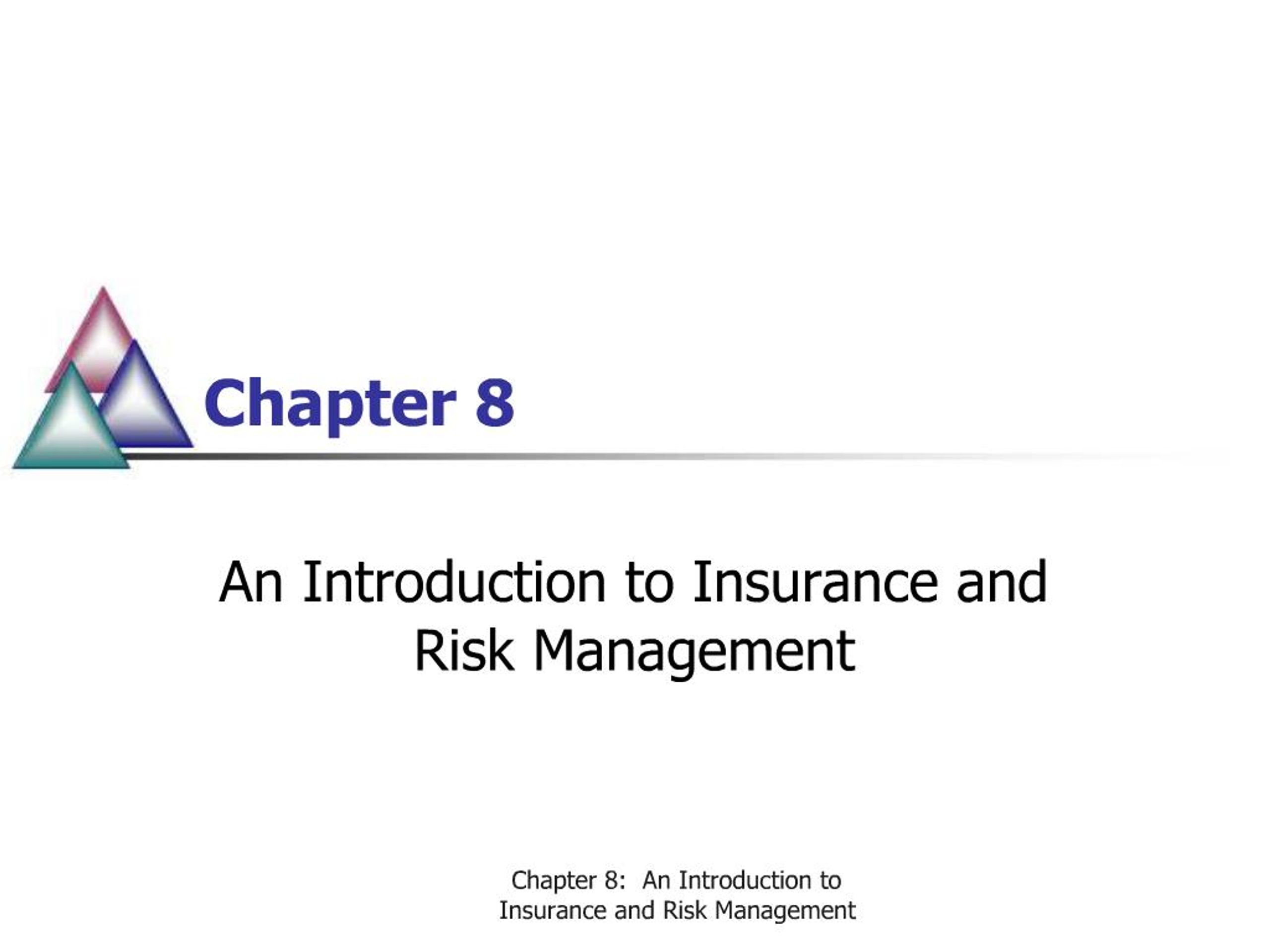 PPT - An Introduction to Insurance and Risk Management PowerPoint ...