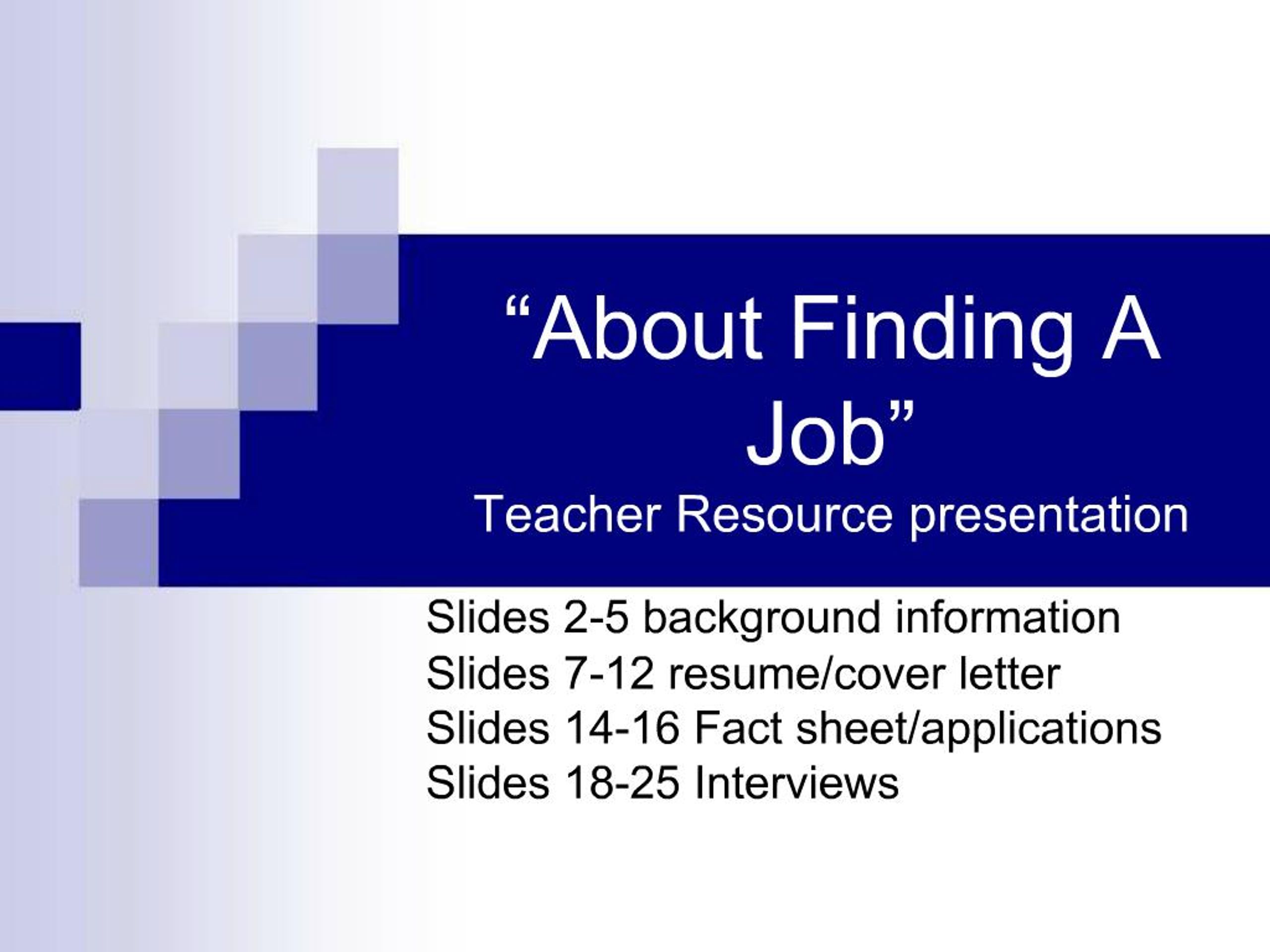 PPT - Navigating the Job Hunt: A Teacher's Guide to Finding Employment ...