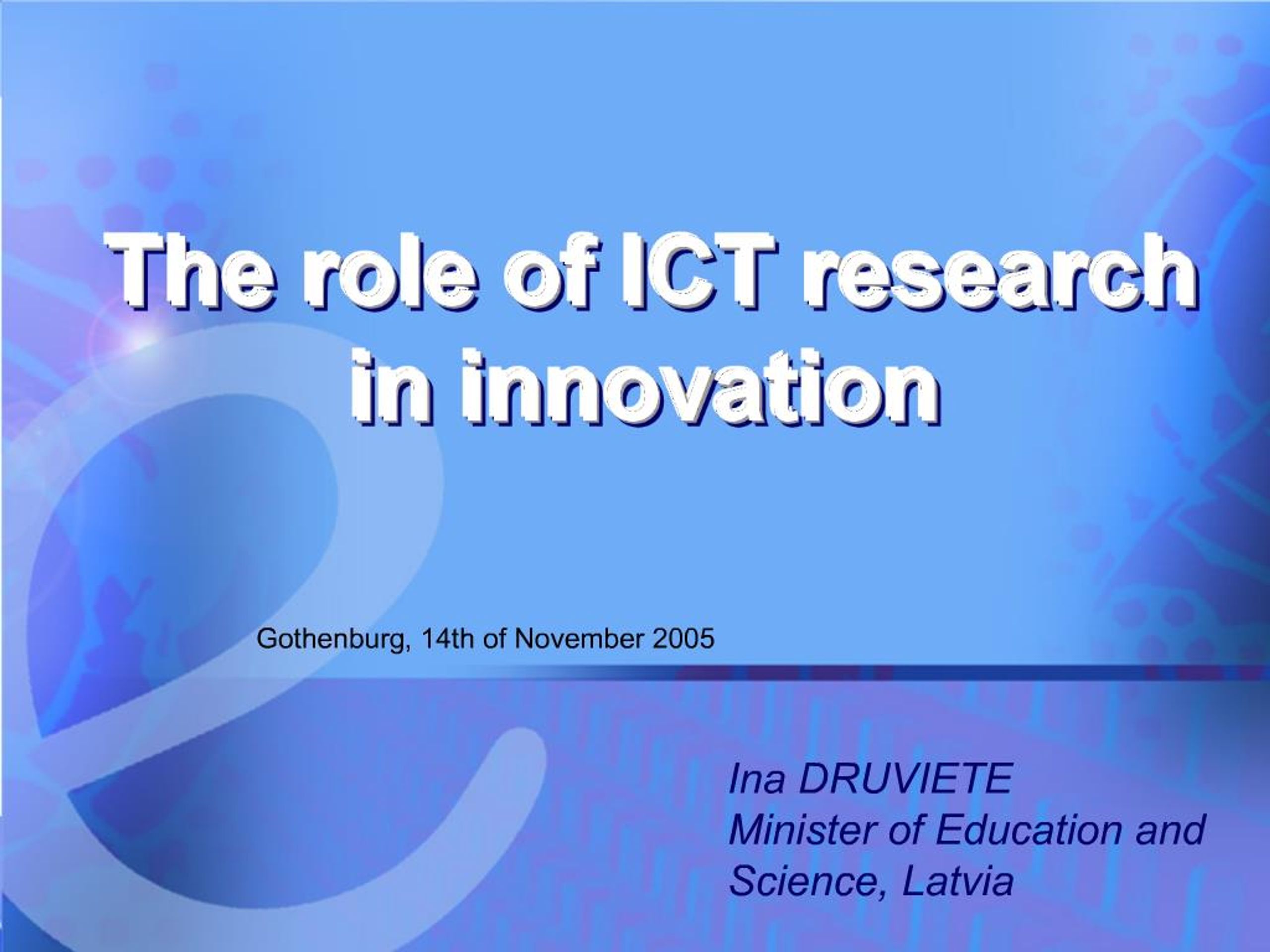 PPT - Empowering Innovation Through ICT Research PowerPoint ...
