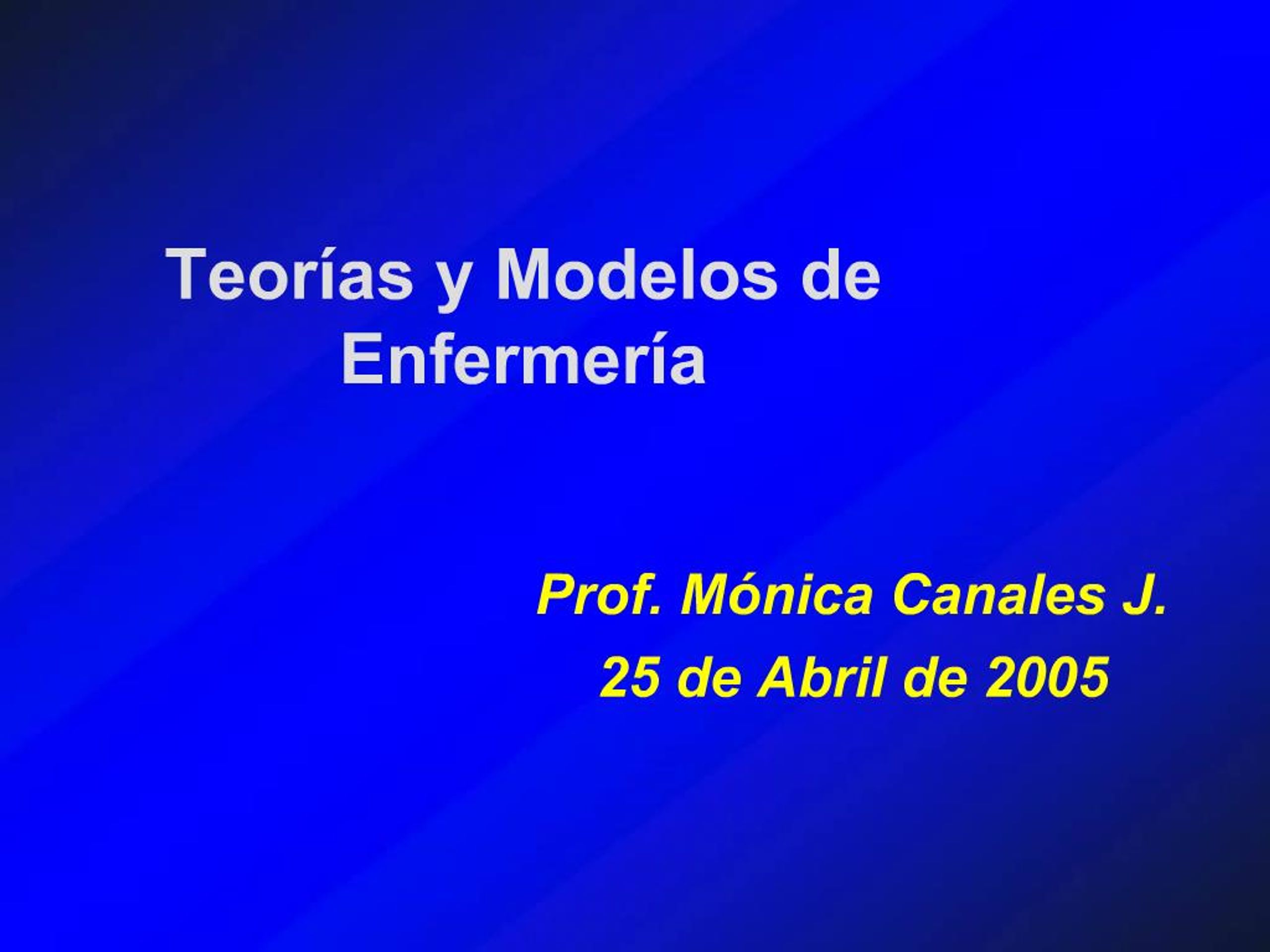PPT - Teor as y Modelos de Enfermer a PowerPoint Presentation, free ...
