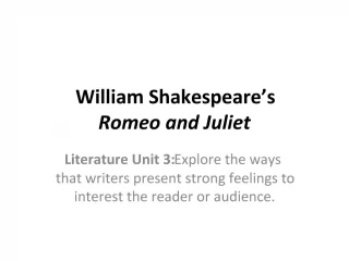 PPT - Romeo and Juliet by William Shakespeare PowerPoint Presentation ...