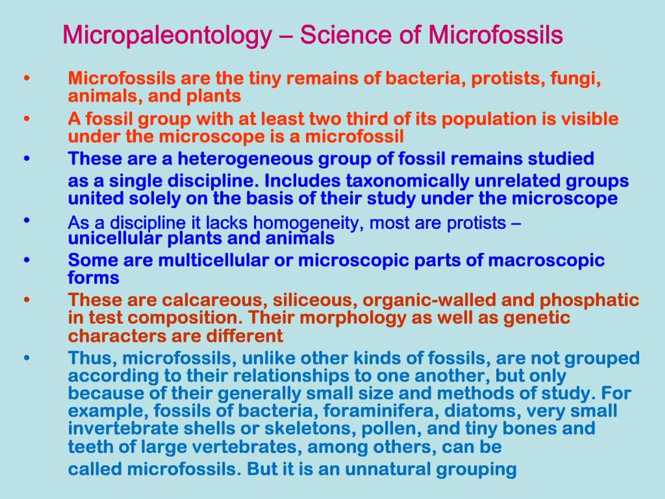 PPT - Micropaleontology Science of Microfossils PowerPoint Presentation ...