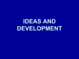 PPT - Analyzing the Development of Central Ideas PowerPoint ...