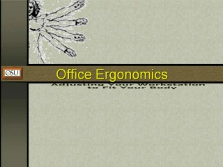 PPT - Office Ergonomics PowerPoint Presentation, free download - ID:9372991