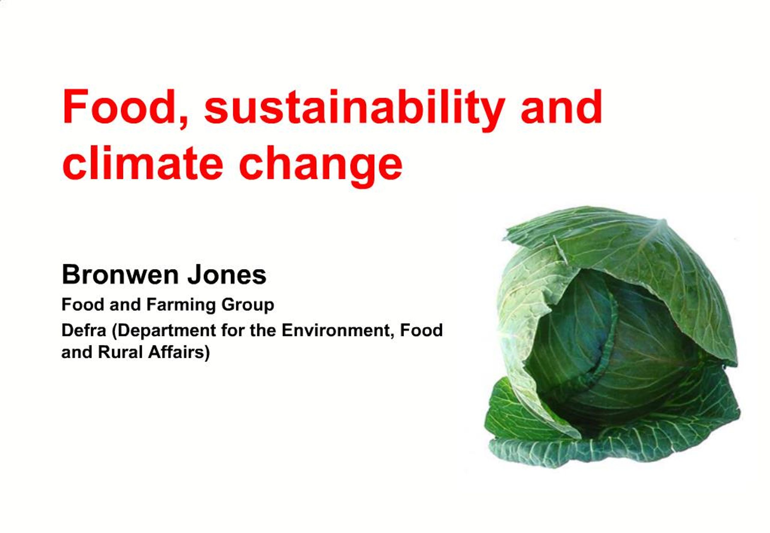 PPT - "Sustainable Food Practices to Combat Climate Change" PowerPoint ...