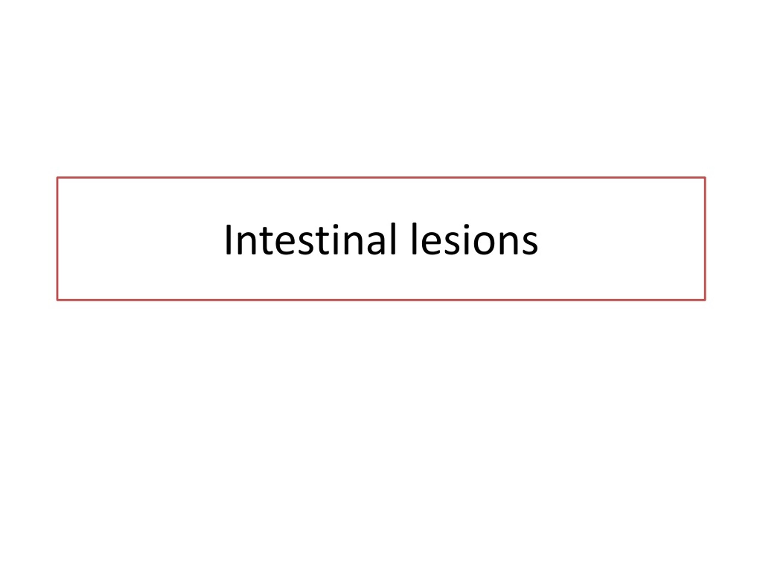 PPT - Intestinal lesions PowerPoint Presentation, free download - ID ...