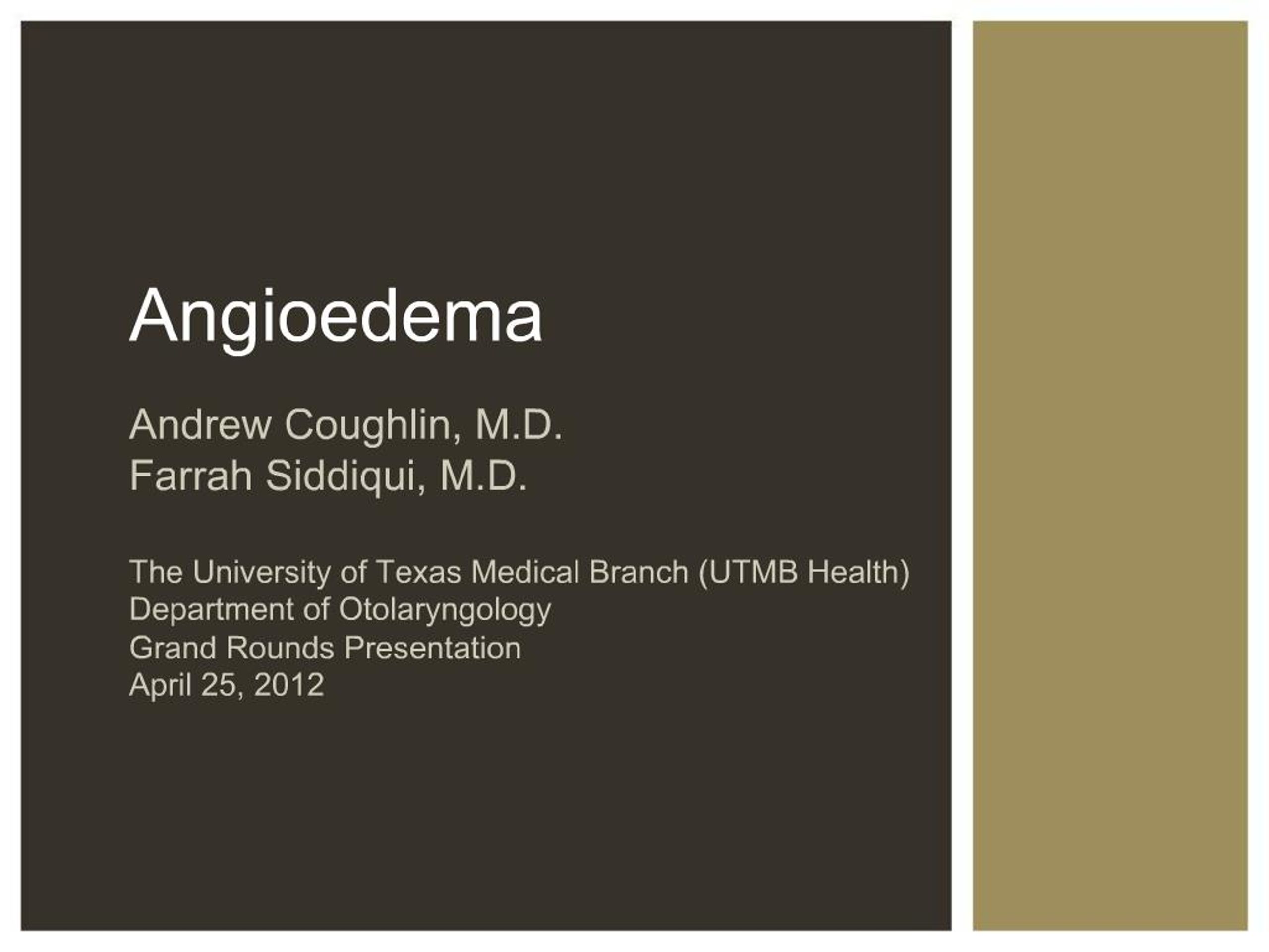 PPT - Angioedema PowerPoint Presentation, free download - ID:1037284