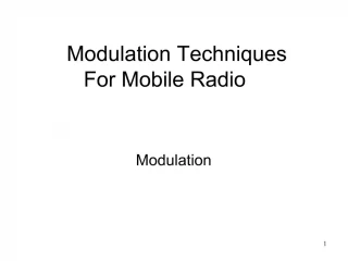 PPT - Chapter 5 Modulation Techniques for Mobile Radio PowerPoint ...