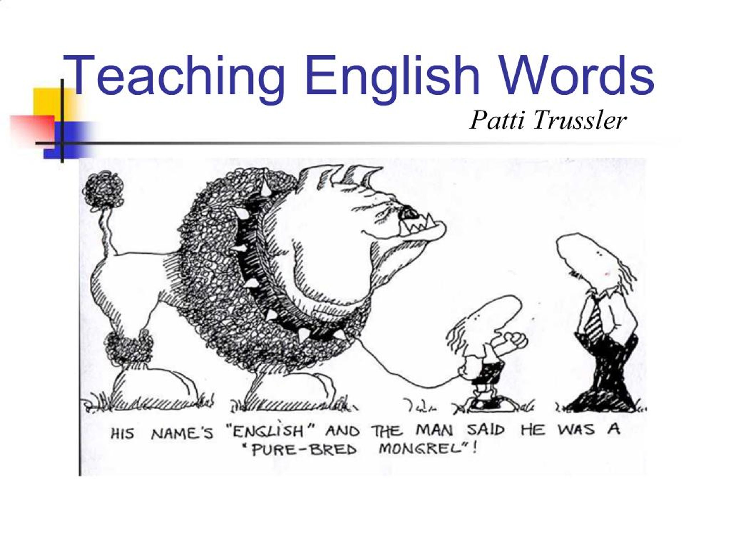 PPT - Teaching English Words PowerPoint Presentation, free download ...