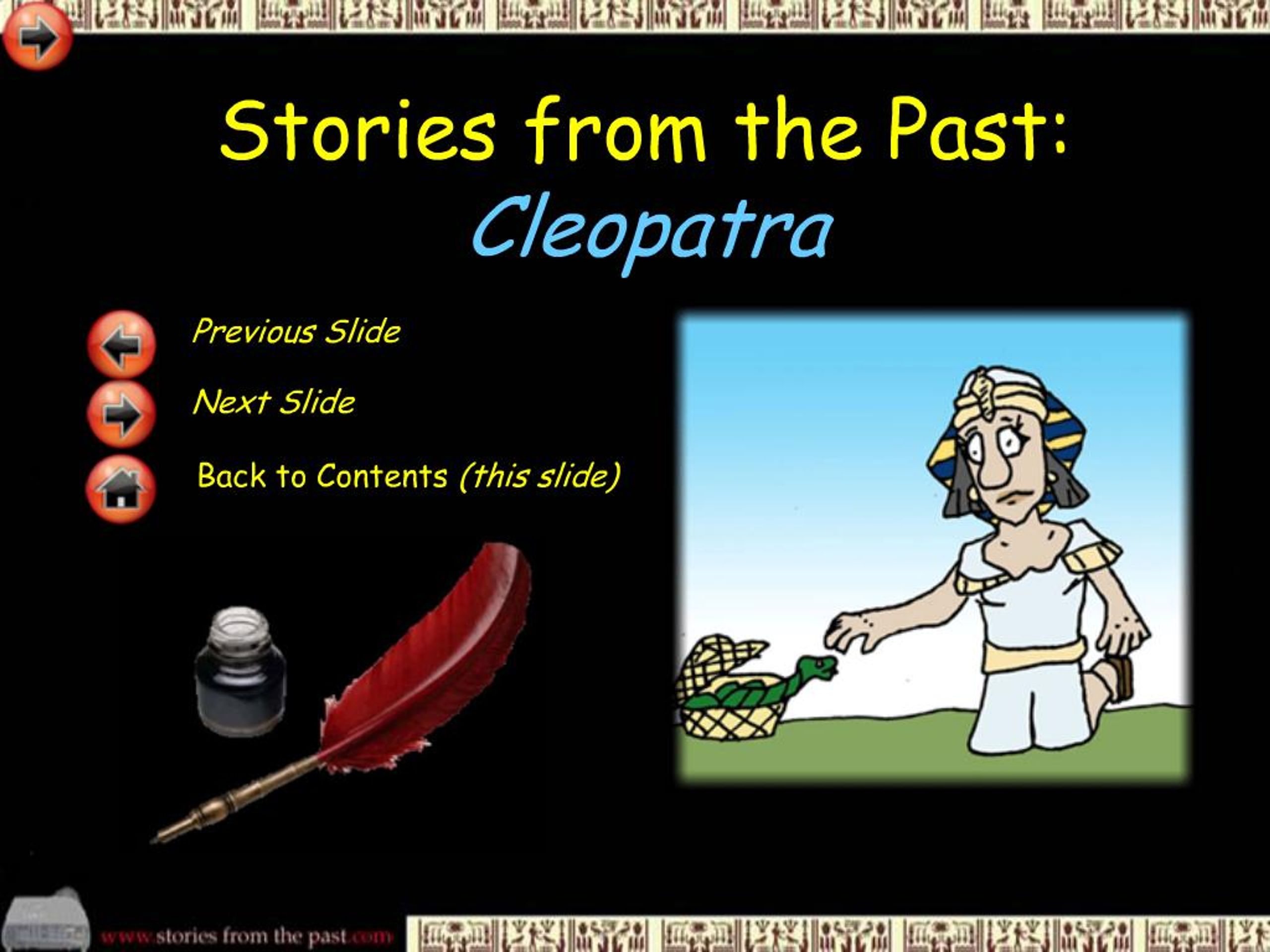 PPT - Stories from the Past: Cleopatra PowerPoint Presentation, free ...