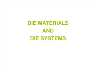 PPT - Model and Die Materials PowerPoint Presentation, free download ...
