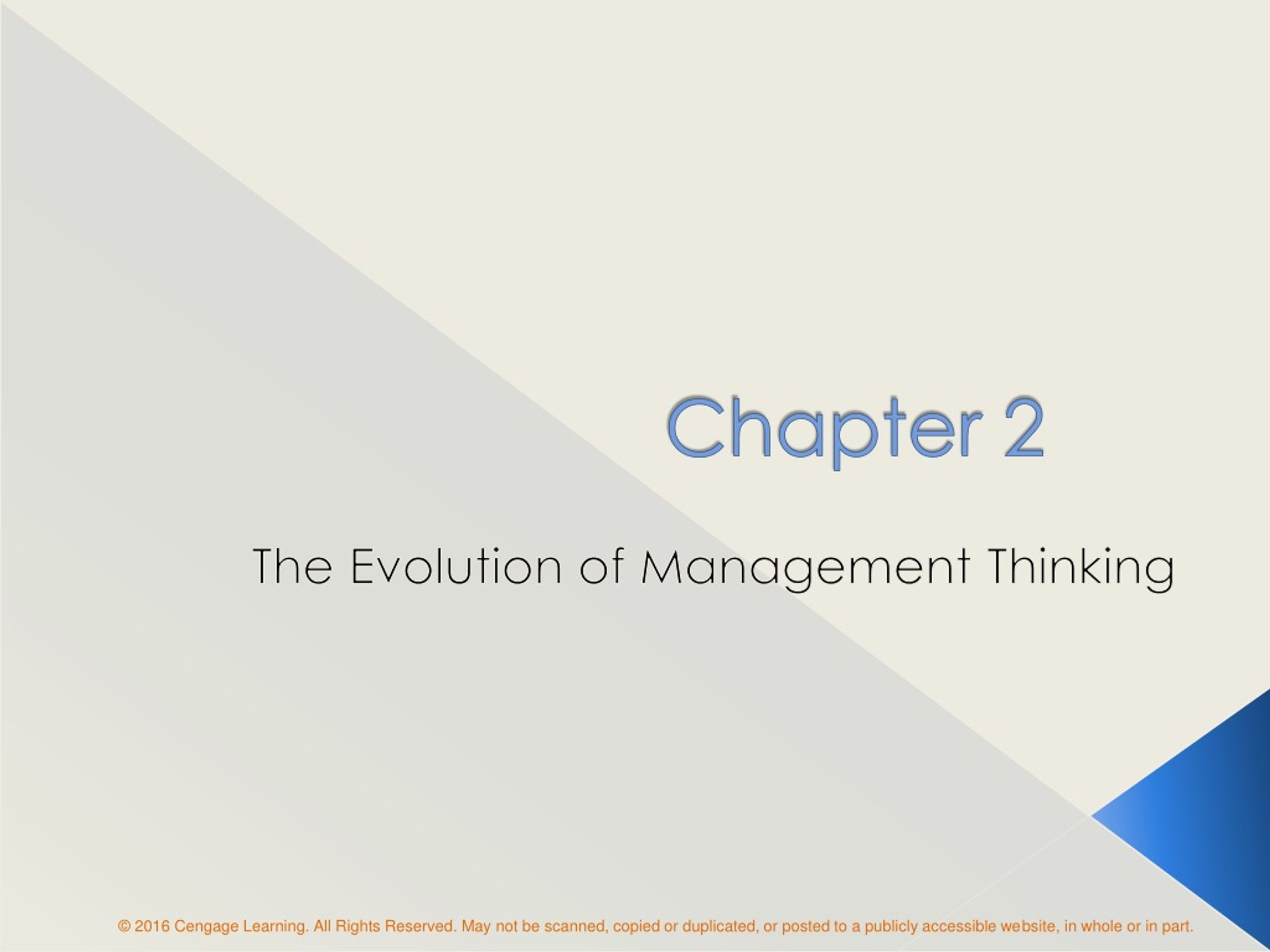 PPT - Evolution of Management Thinking Over Time PowerPoint ...