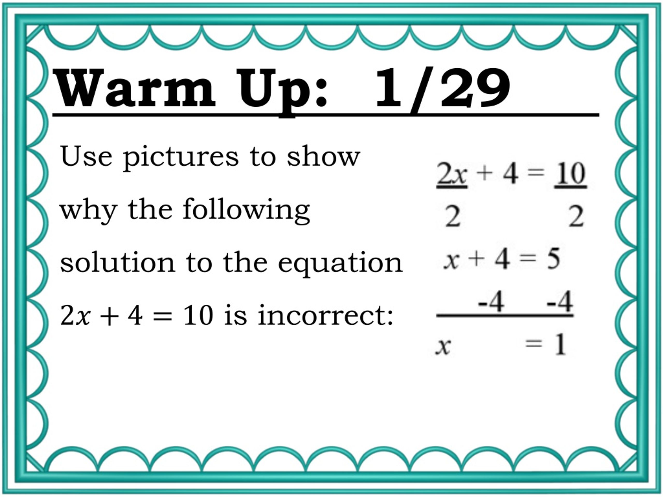 PPT - Understanding Errors in Equation Solutions: A Warm-Up Activity ...