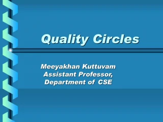 PPT - Quality Circles PowerPoint Presentation, free download - ID:11081027