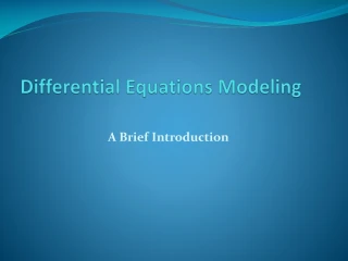 PPT - Modeling with differential equations PowerPoint Presentation ...