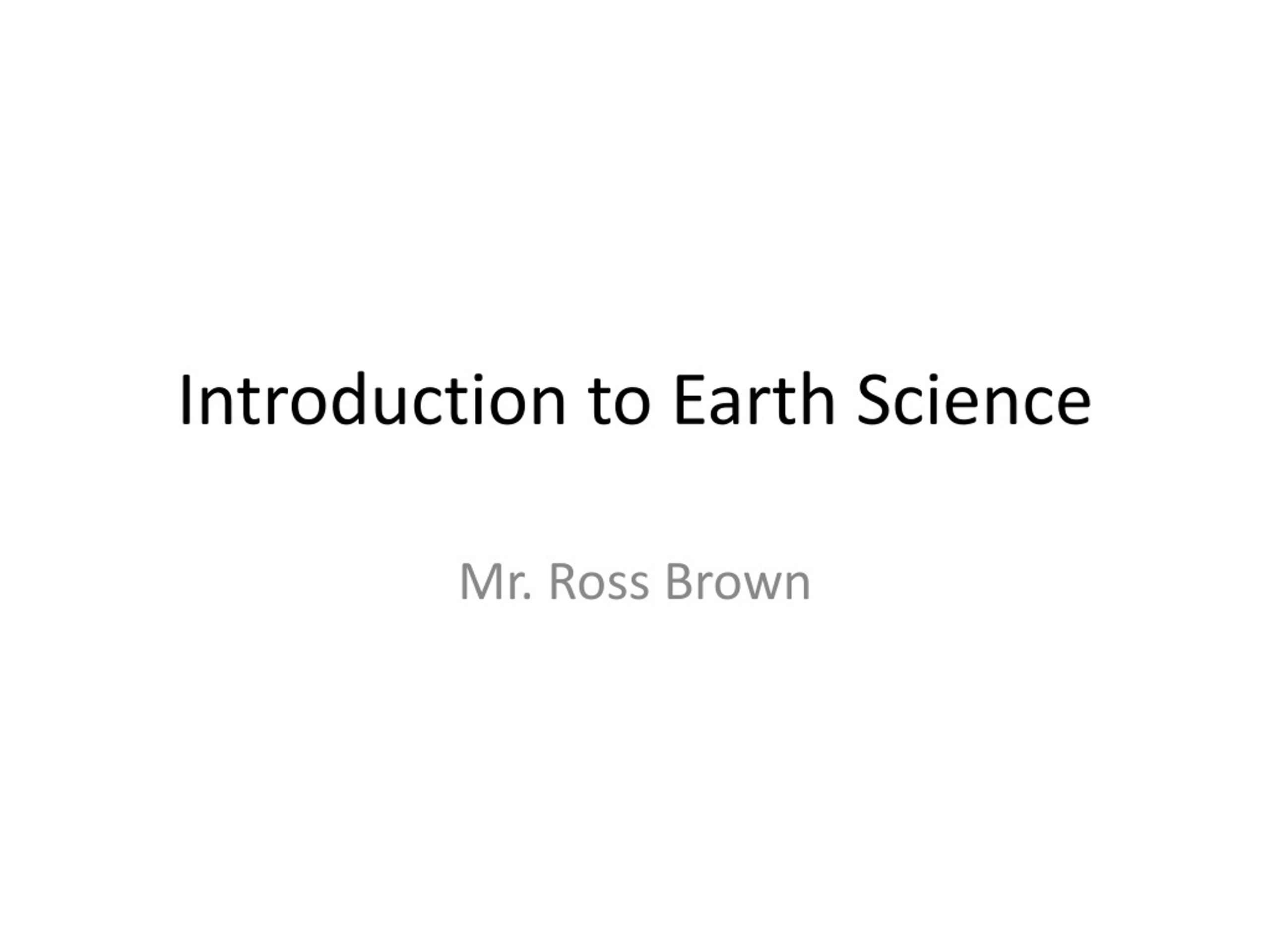 PPT - Introduction to Earth Science: Explore the Many Facets of Our ...