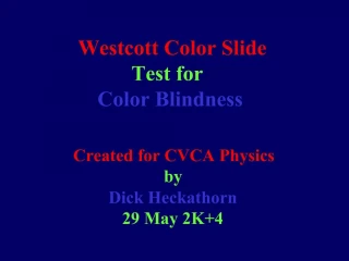 PPT - COLOR TEST COLOR TEST COLOR TEST COLOR TEST PowerPoint ...