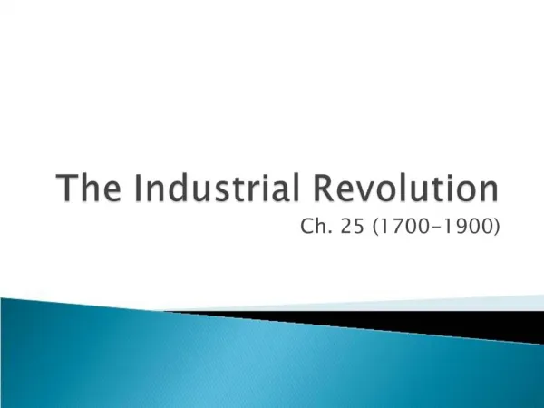 PPT - The Industrial Revolution PowerPoint Presentation, free download ...