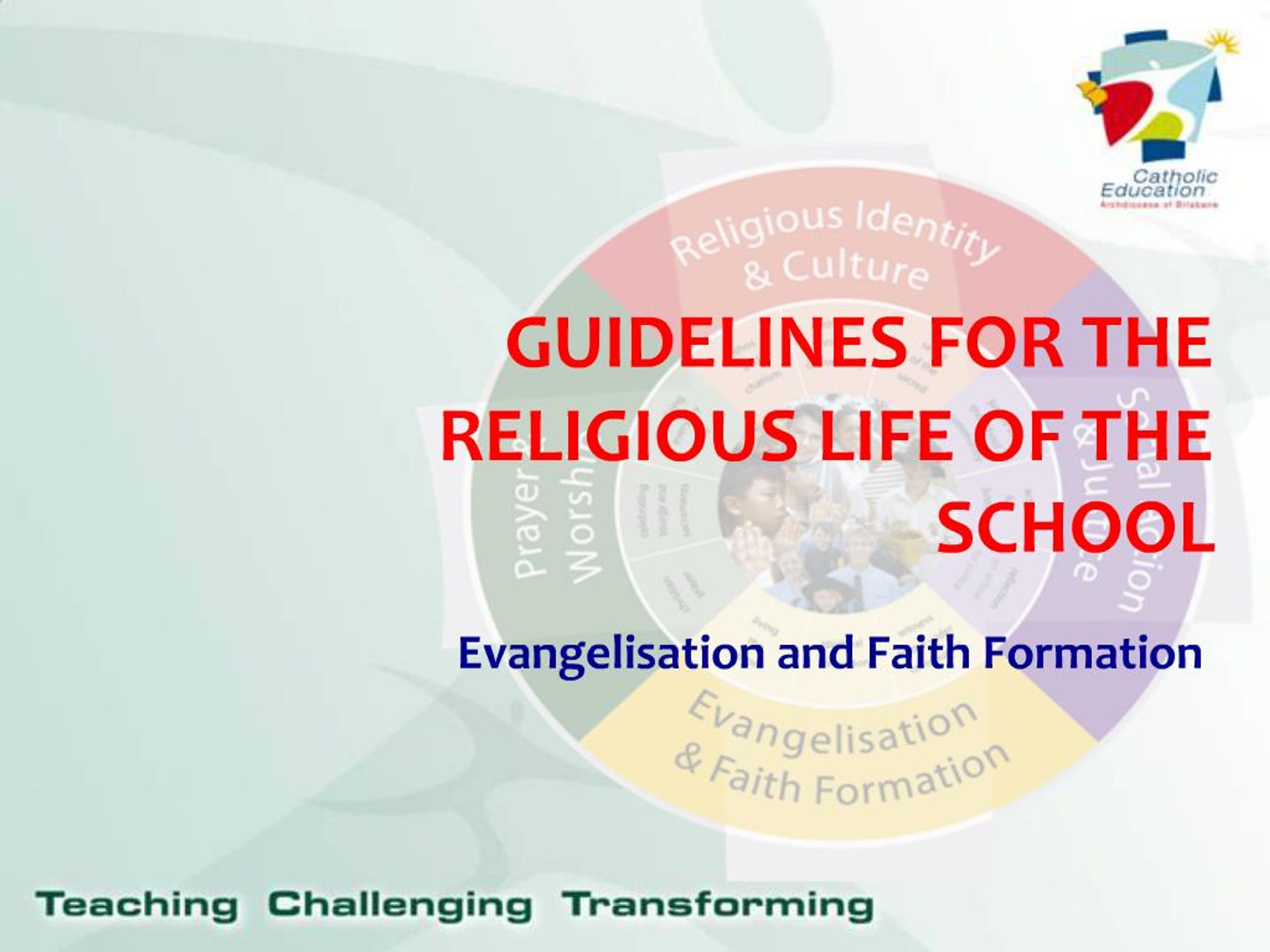 PPT - GUIDELINES FOR THE RELIGIOUS LIFE OF THE SCHOOL PowerPoint ...