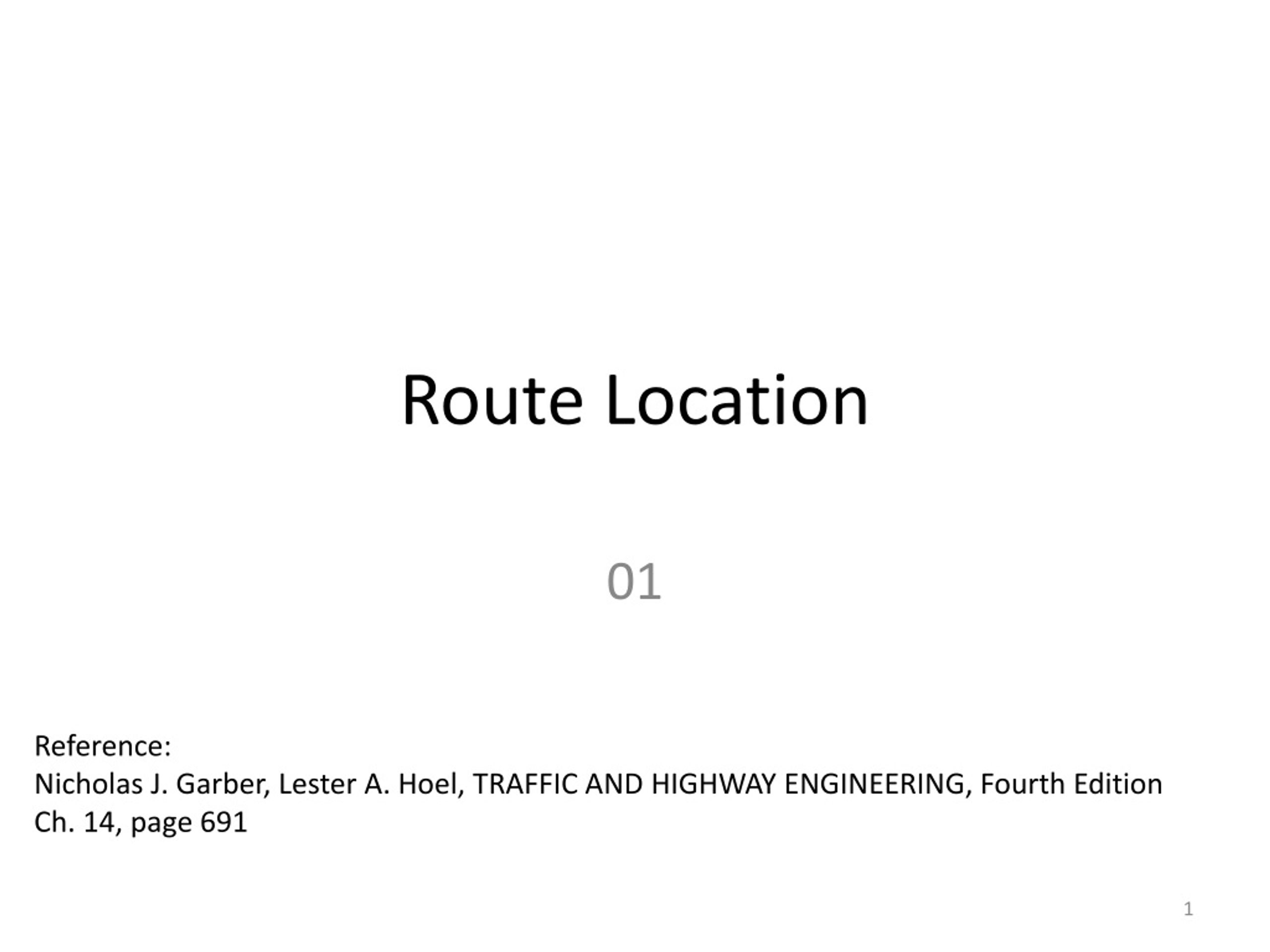 PPT - Route Location PowerPoint Presentation, free download - ID:1058133