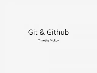 PPT - Introduction to Git and Github PowerPoint Presentation, free ...
