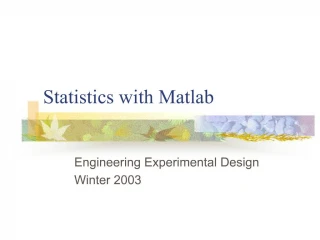 PPT - Matlab statistics fundamentals PowerPoint Presentation, free ...