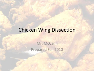 PPT - Chicken Wing Dissection PowerPoint Presentation, free download - ID:2449352