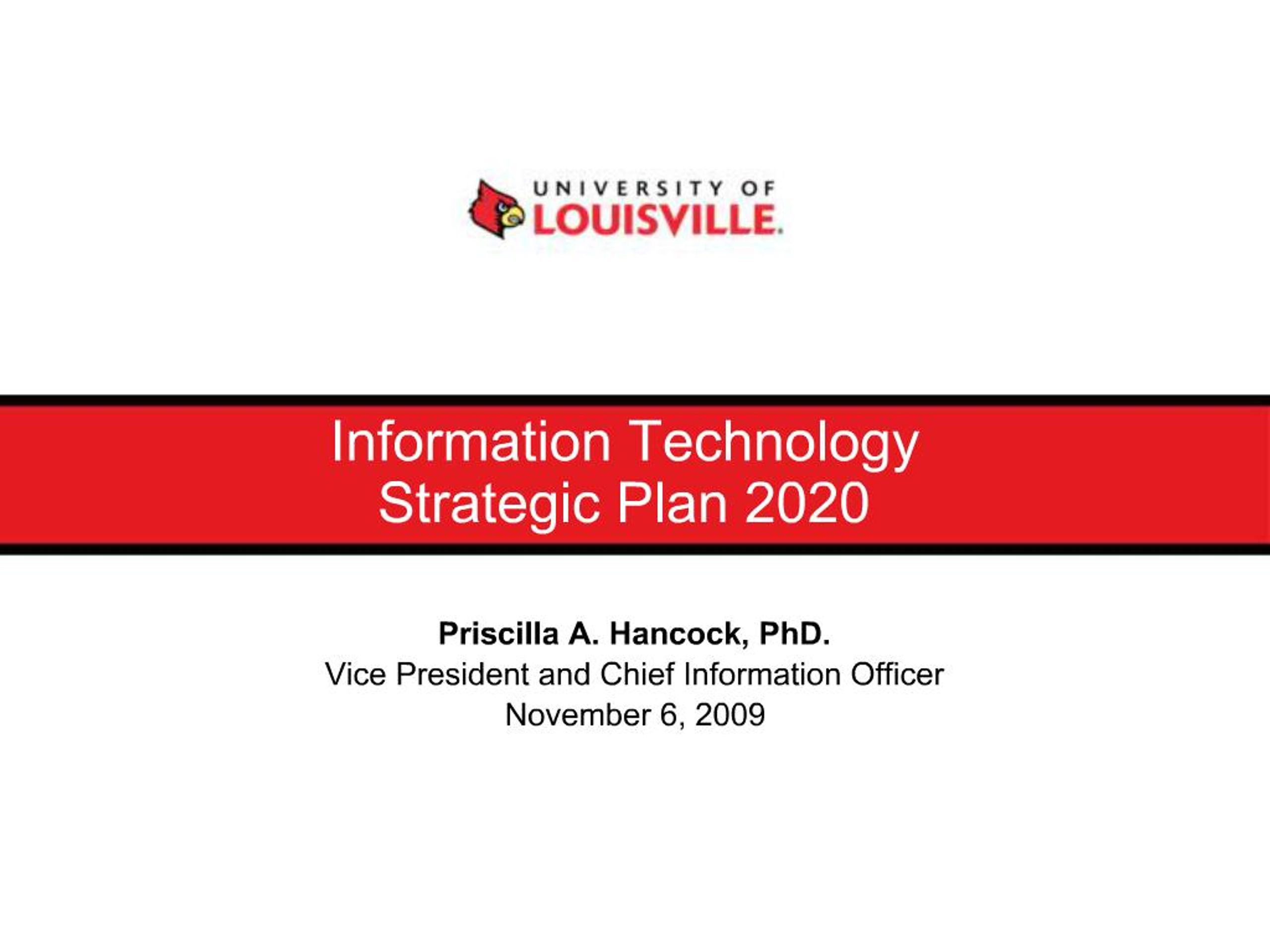 PPT - Information Technology Strategic Plan 2020 PowerPoint ...