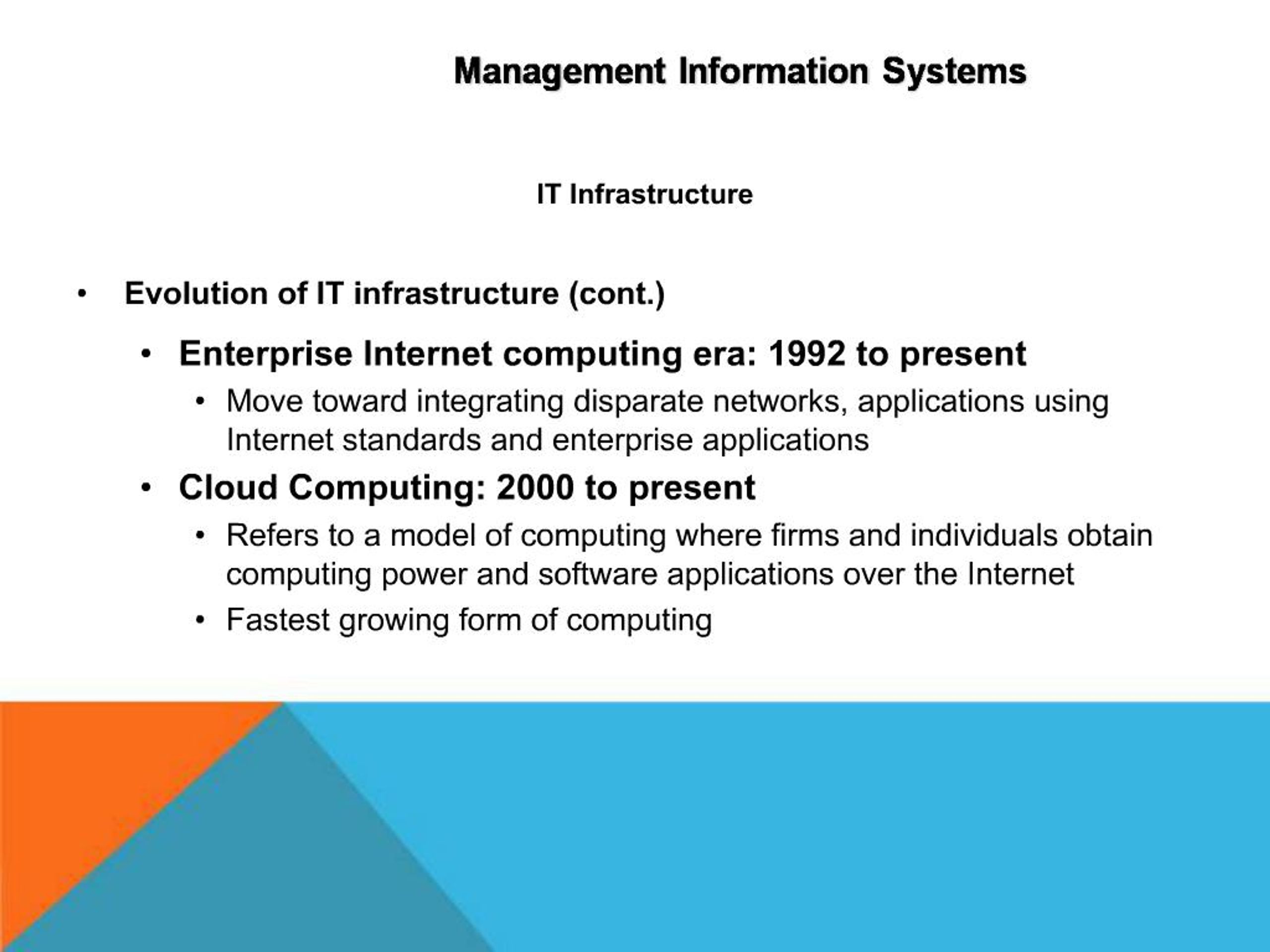 PPT - Evolution of IT Infrastructure: From Enterprise Internet Era to ...
