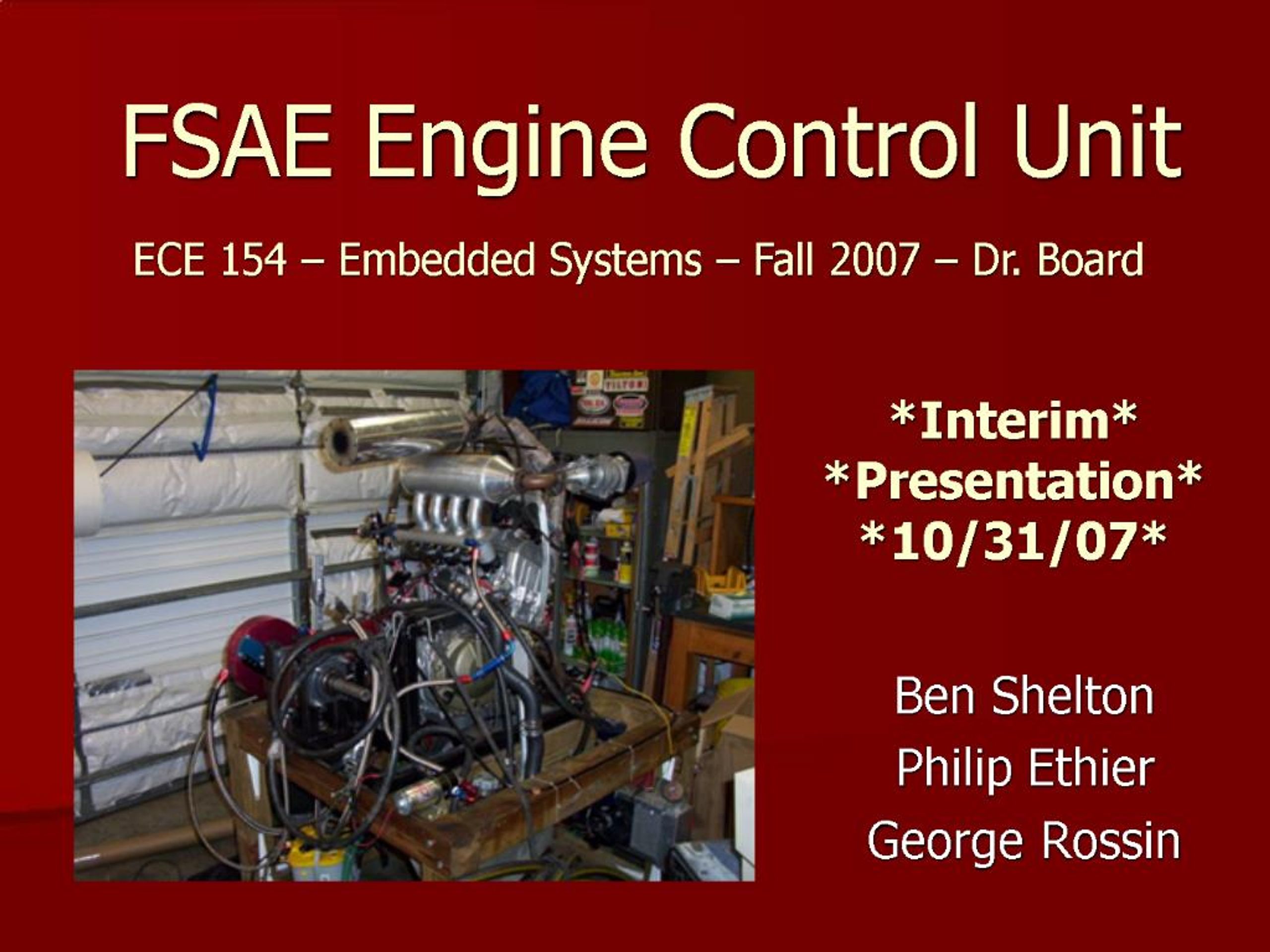 PPT - FSAE Engine Control Unit PowerPoint Presentation, free download ...
