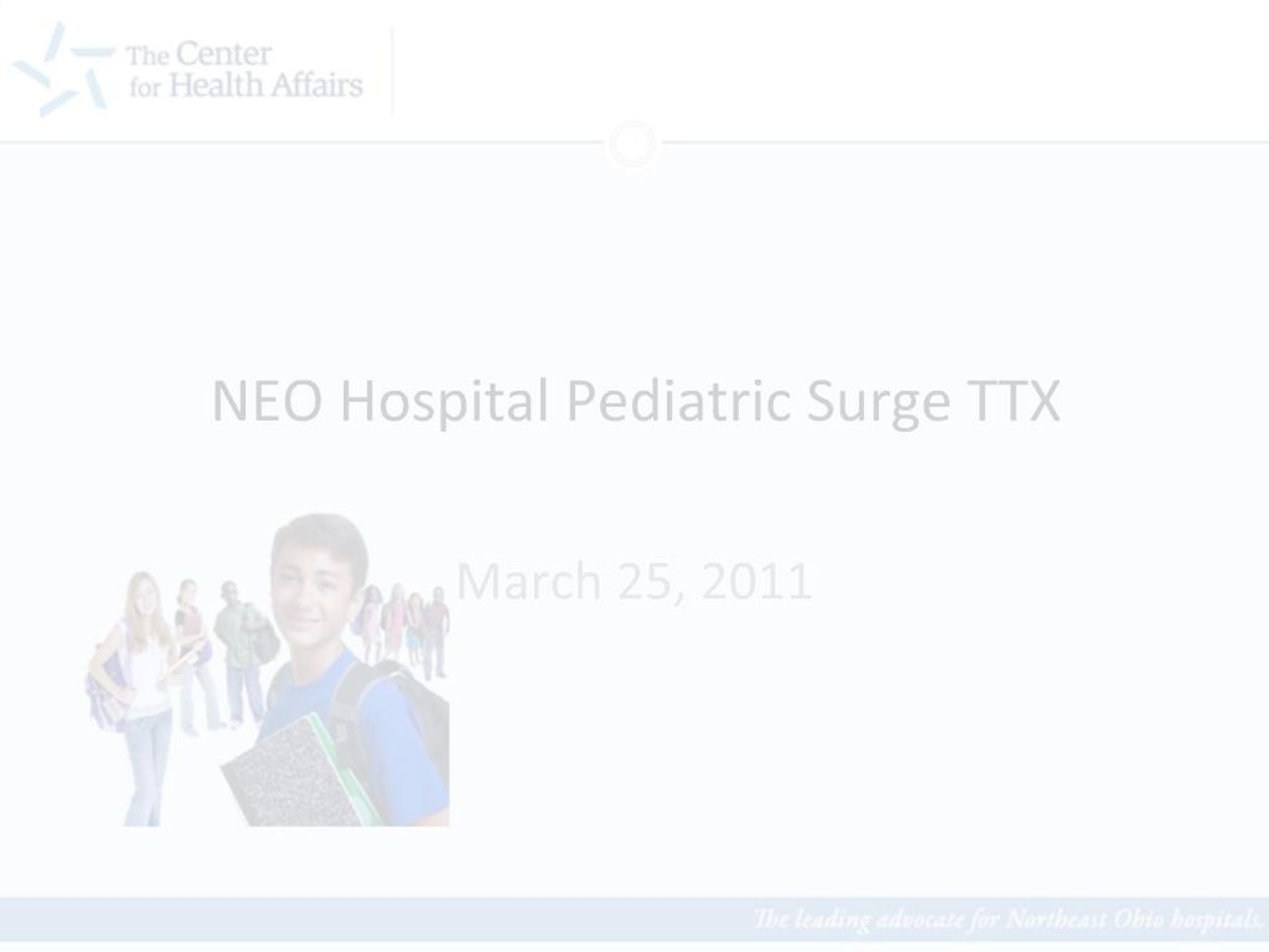 PPT - NEO Hospital Pediatric Surge TTX PowerPoint Presentation, free ...