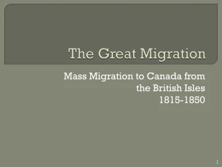 PPT - The Great Migration PowerPoint Presentation, free download - ID ...