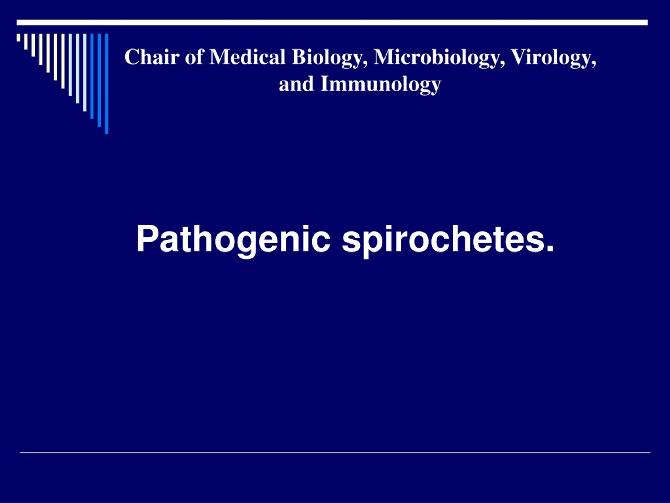 PPT - Pathogenic spirochetes. PowerPoint Presentation, free download ...