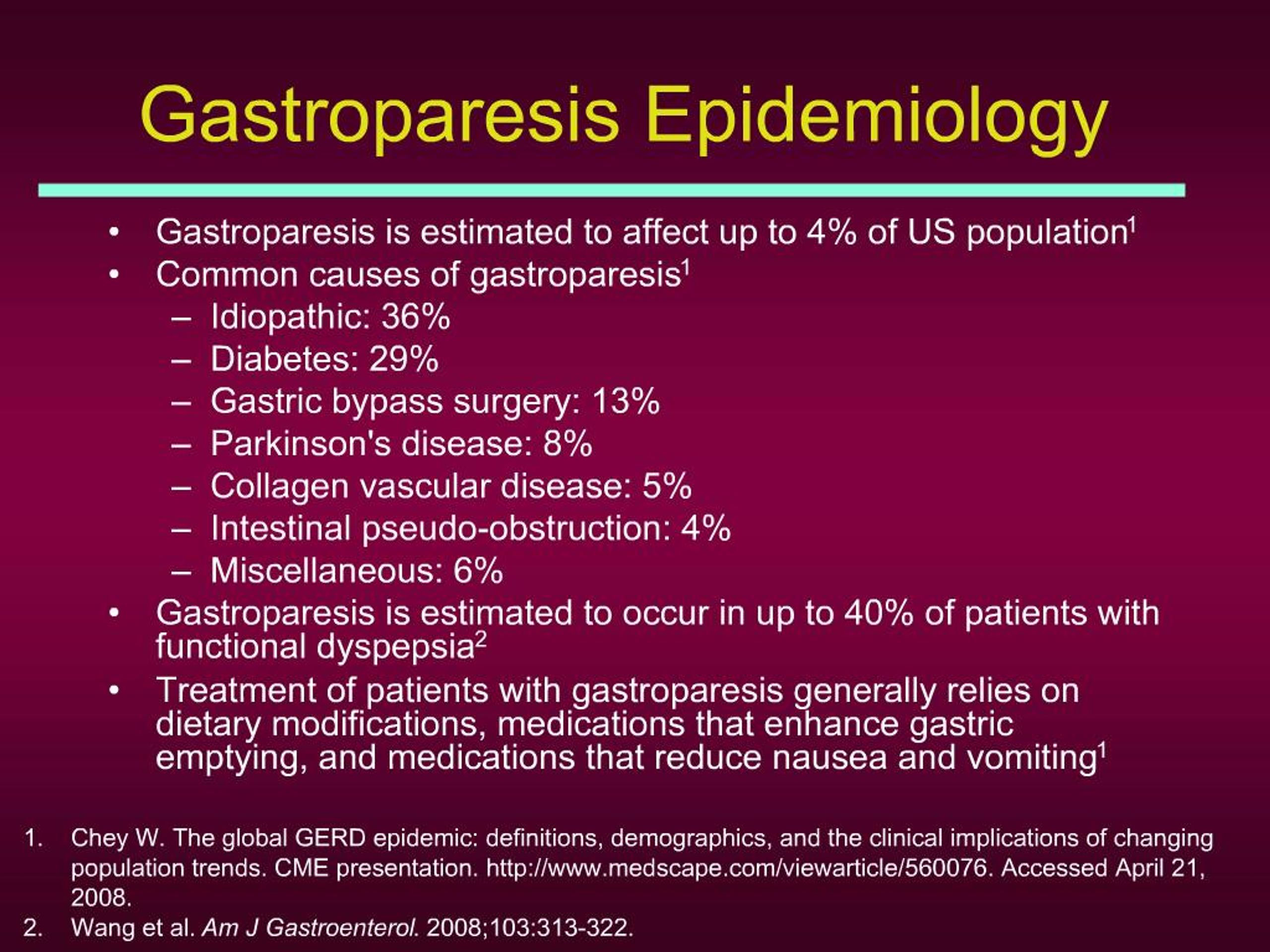 PPT - Gastroparesis Epidemiology PowerPoint Presentation, free download ...