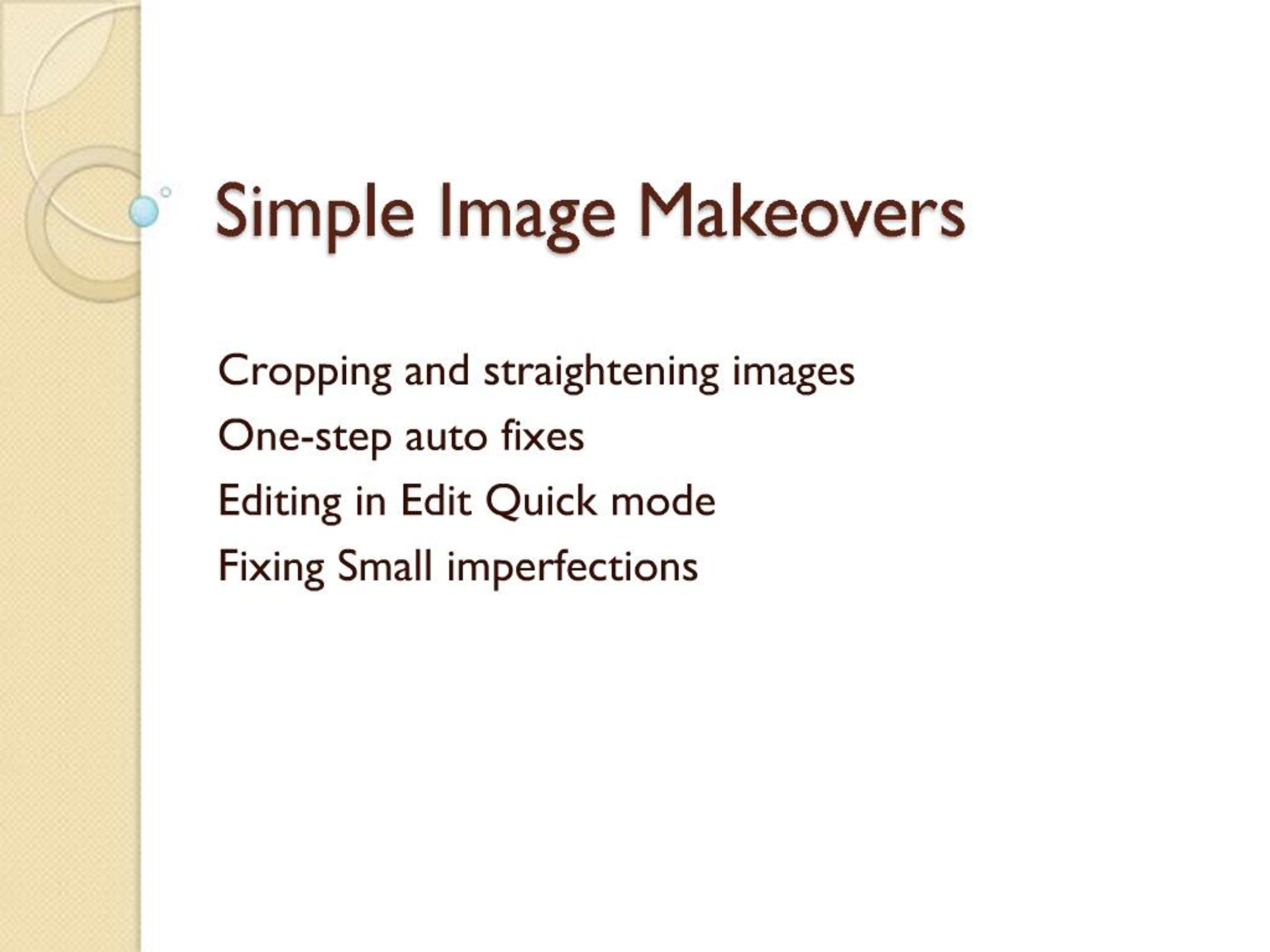 PPT - Simple Image Makeovers PowerPoint Presentation, free download ...