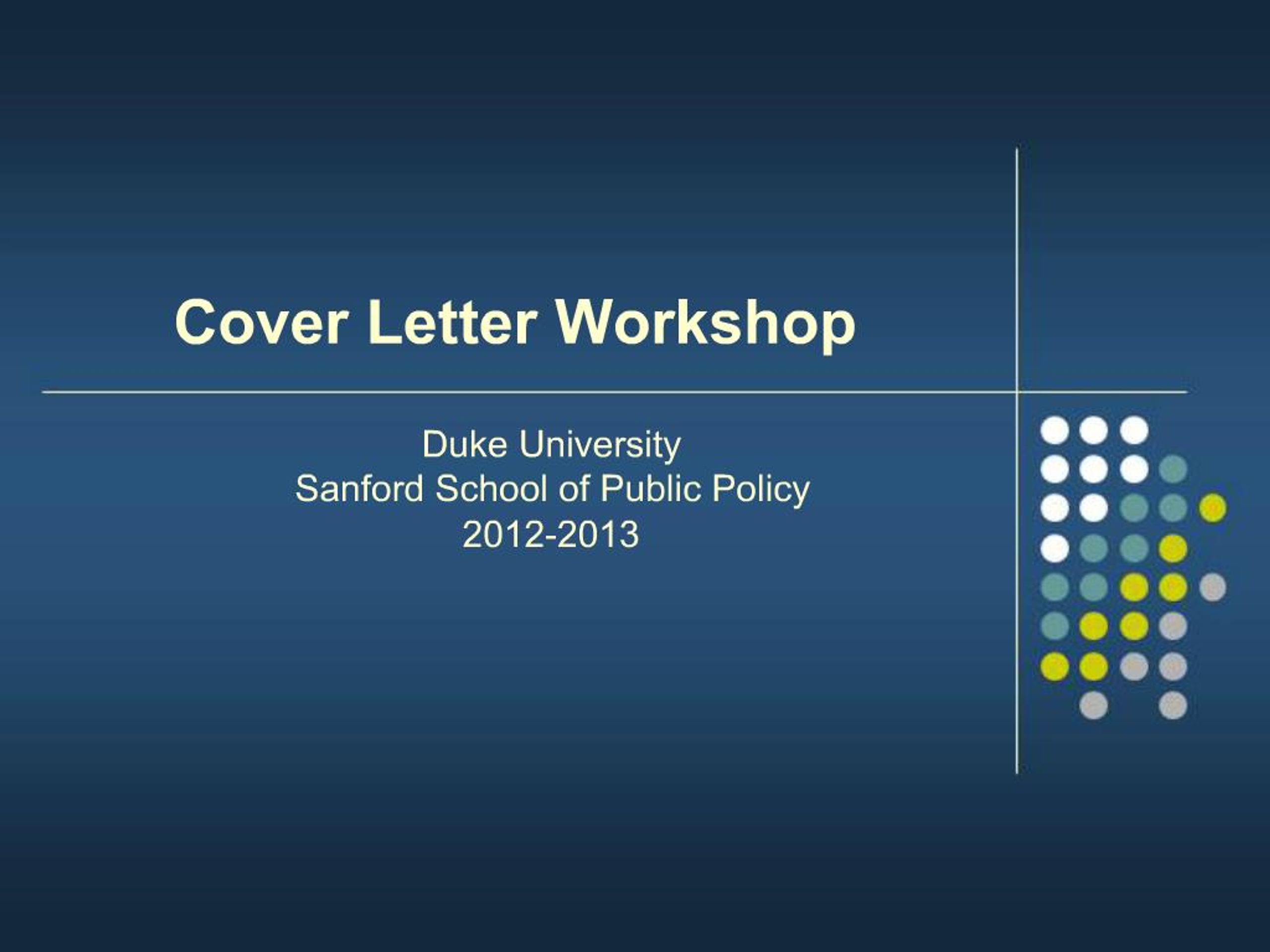 PPT - Cover Letter Workshop PowerPoint Presentation, free download - ID ...
