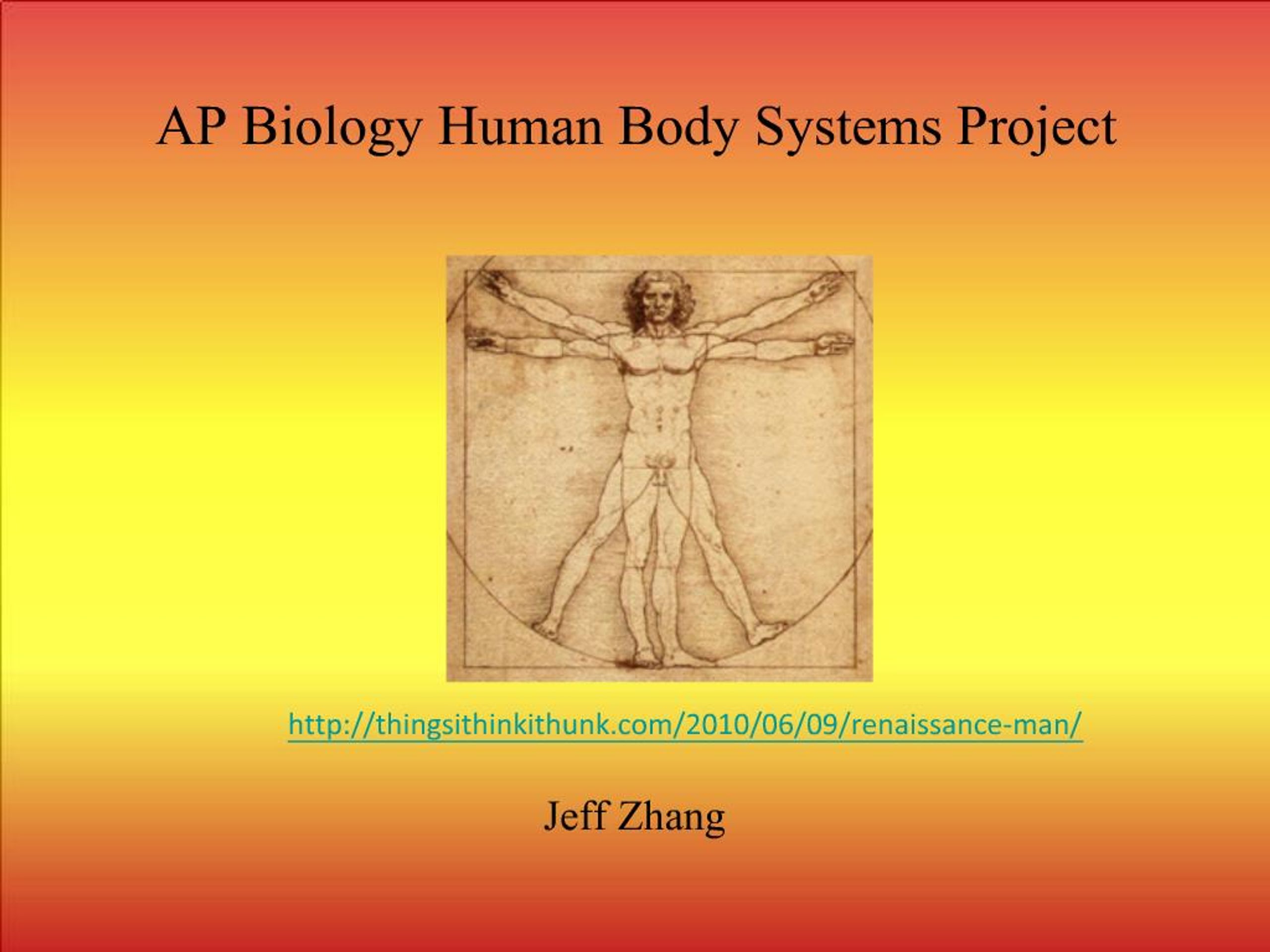 PPT - AP Biology Human Body Systems Project PowerPoint Presentation ...