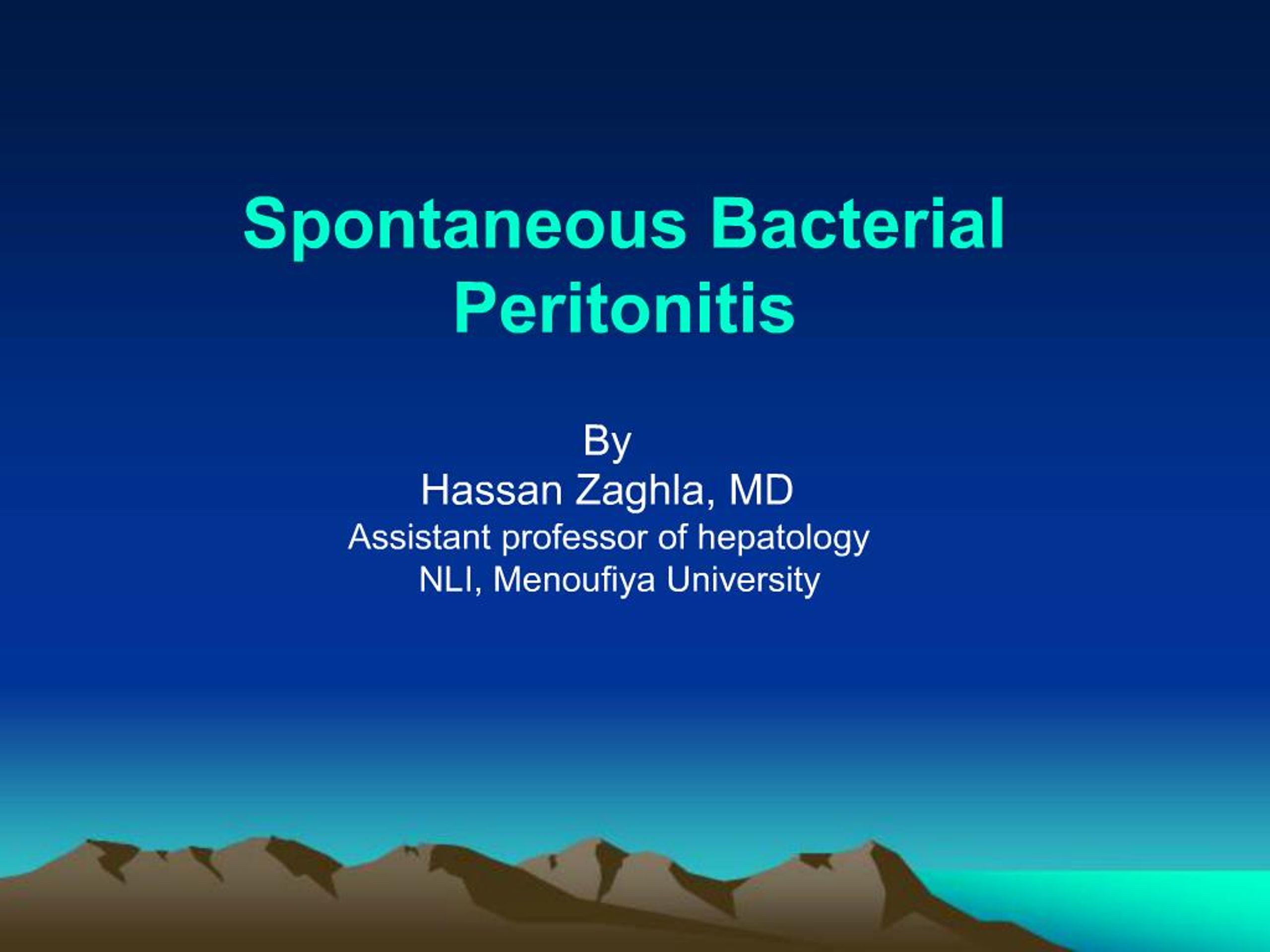 PPT - Spontaneous Bacterial Peritonitis PowerPoint Presentation, free ...