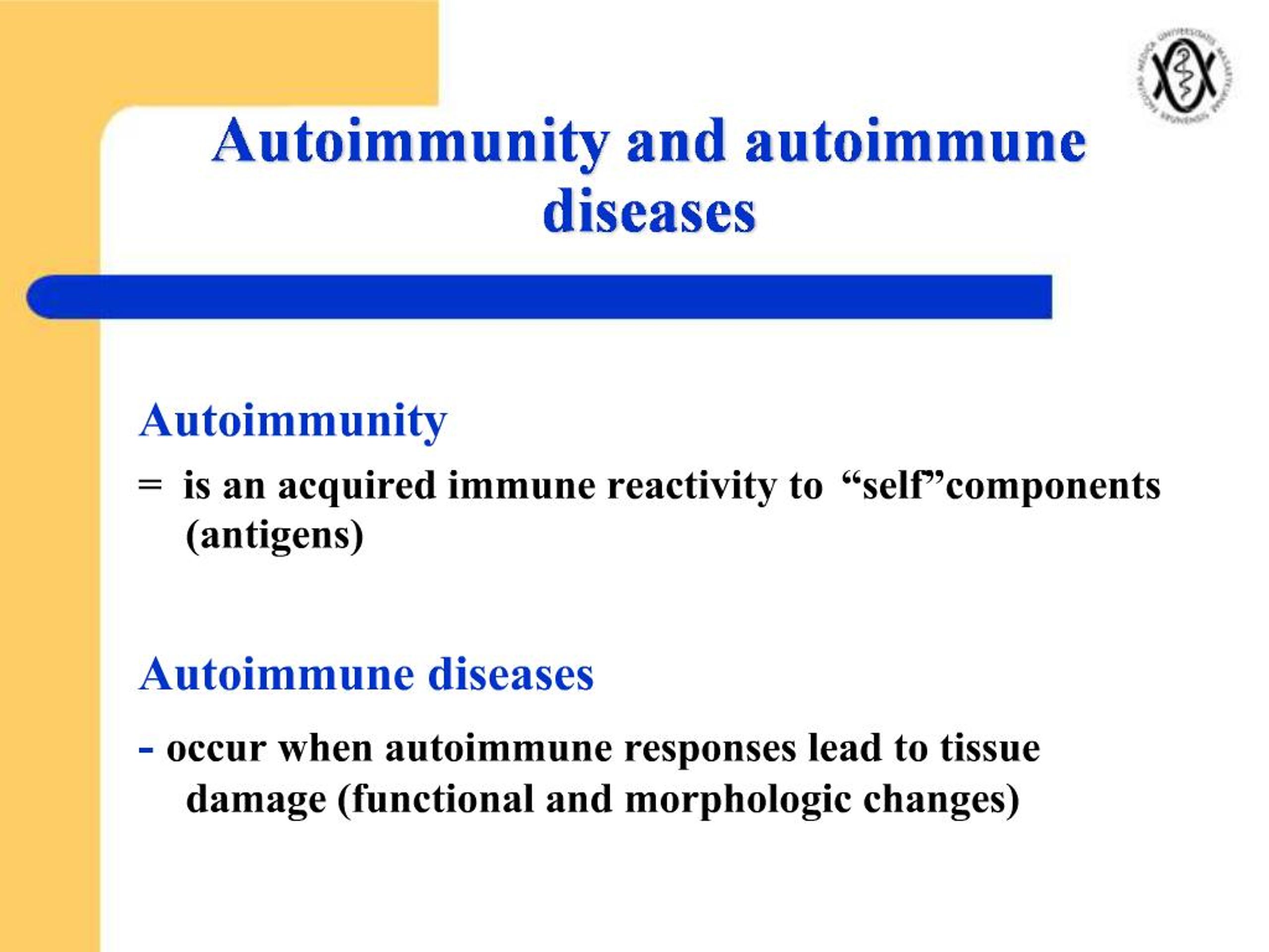 PPT - Autoimmunity and autoimmune diseases PowerPoint Presentation ...