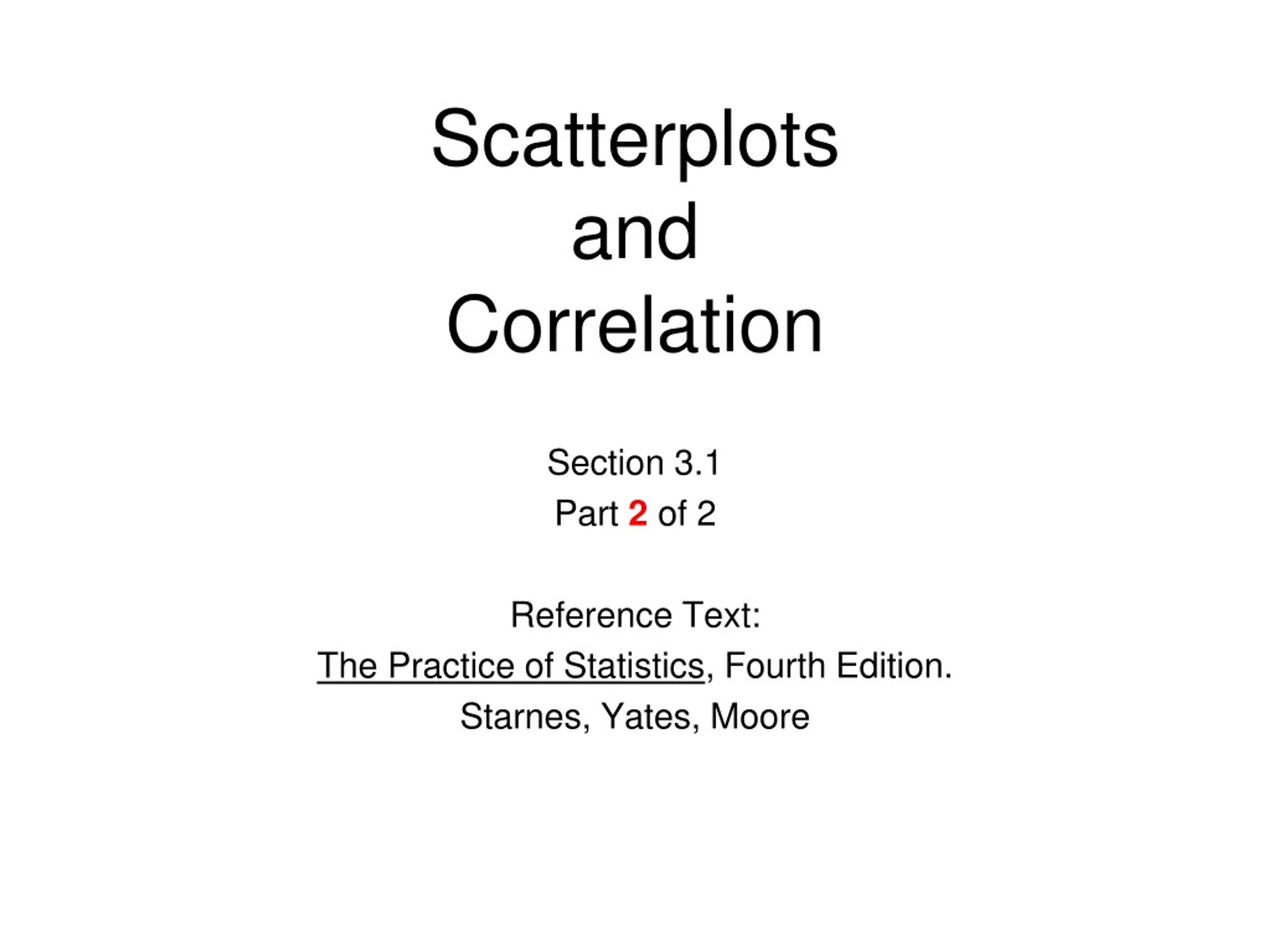 PPT - Scatterplots and Correlation PowerPoint Presentation, free ...