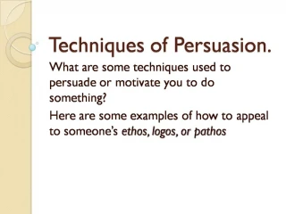 PPT - Methods of Persuasion PowerPoint Presentation, free download - ID ...