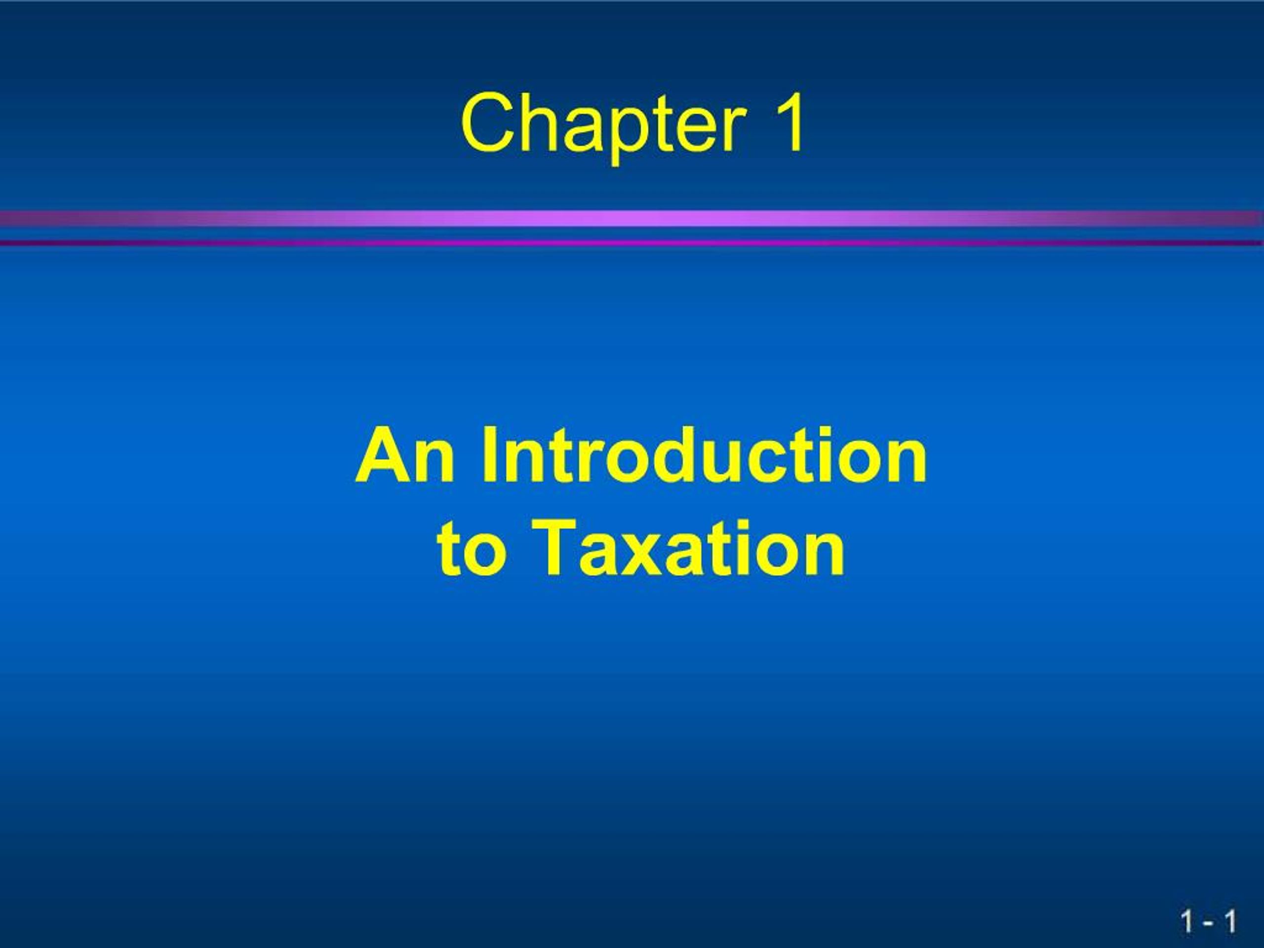 PPT - An Introduction to Taxation PowerPoint Presentation, free ...