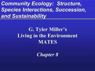 PPT - Species Interactions and Community Ecology PowerPoint ...