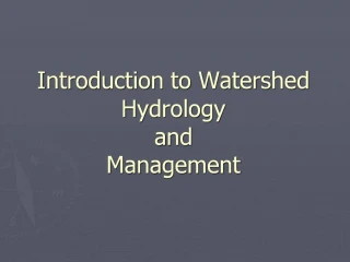 PPT - Watershed Hydrology PowerPoint Presentation, free download - ID ...