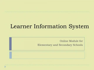 PPT - Learner Information System PowerPoint Presentation, free download ...